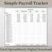 Summary Payroll Report, Easy to Use Employee Payroll Tracker, Summarize ...