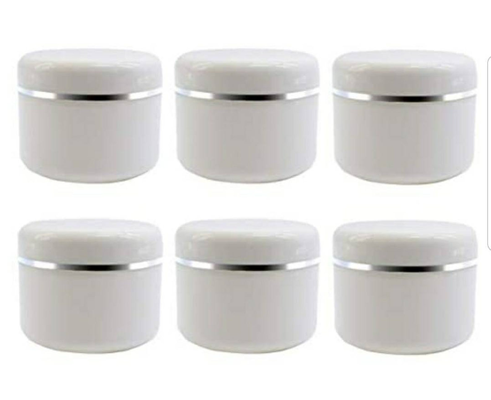 White PP 250g 8oz Pomade Plastic Cosmetic Empty Cream Jar With Lid - Etsy