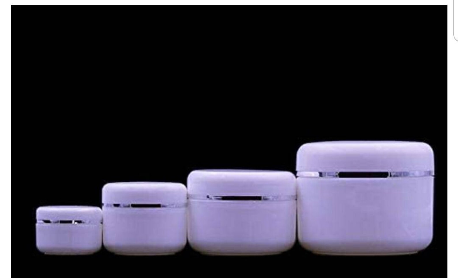 White PP 250g 8oz Pomade Plastic Cosmetic Empty Cream Jar With Lid - Etsy