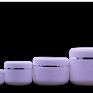 White PP 250g 8oz Pomade Plastic Cosmetic Empty Cream Jar With Lid - Etsy