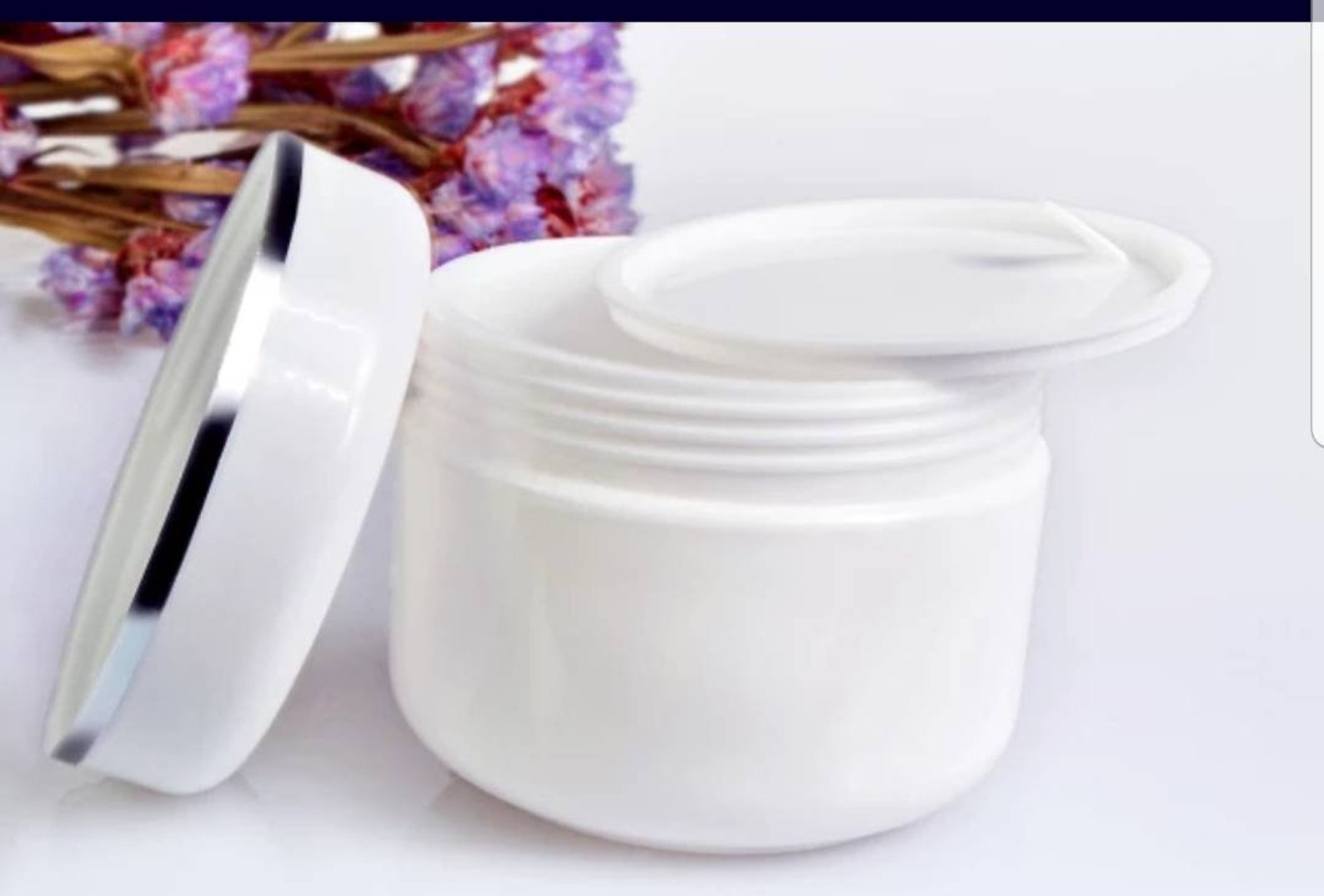White PP 200ml Pomade Plastic Cosmetic Empty Cream Jar With Lid - Etsy ...