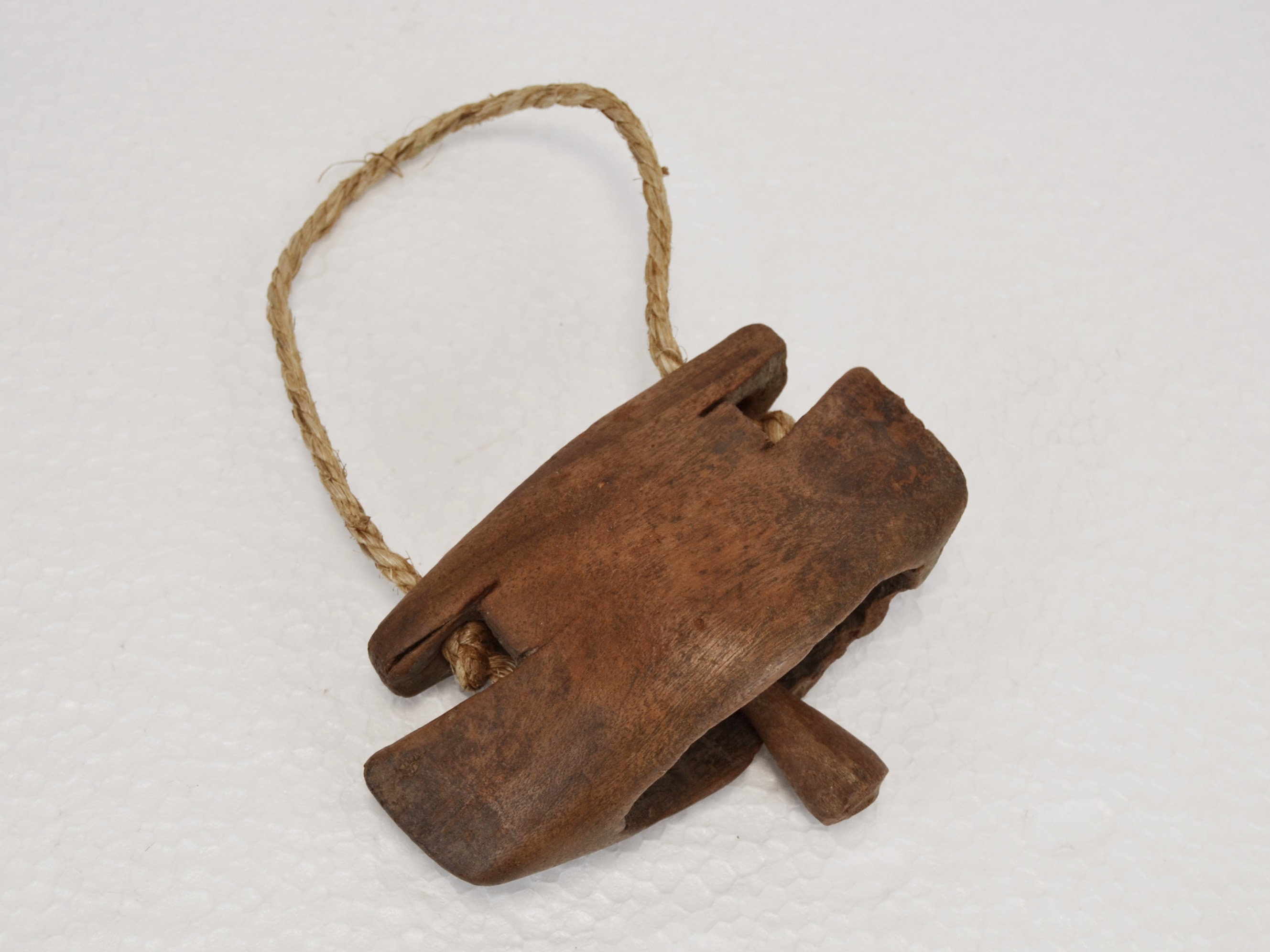 Old Handmade Antique Wooden Cow Bell Cowbell Cattle Bell Vintage Bell ...