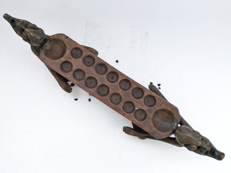 Rare Antique Wooden Mancala Board Game Papua Tribal Asmat Filipino ...