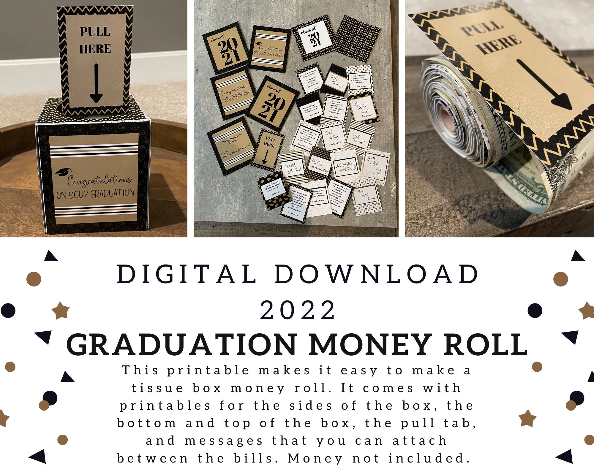 Graduation Money Box Printable Money Gift Ideas Graduation - Etsy