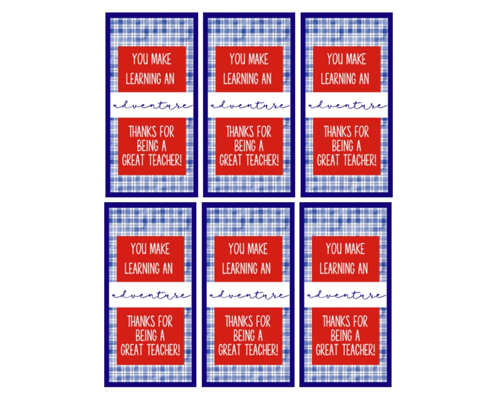 Candy Printable Tags Thank You Candy Tags Thank You Printable ...