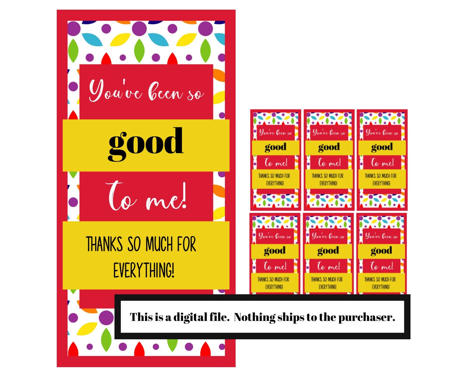 Candy Printable Tags Thank You Candy Tags Thank You - Etsy
