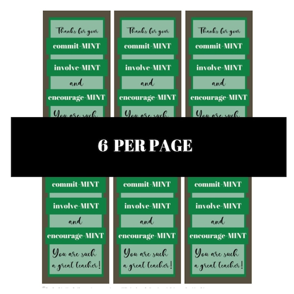 Mint Candy Sayings - Etsy