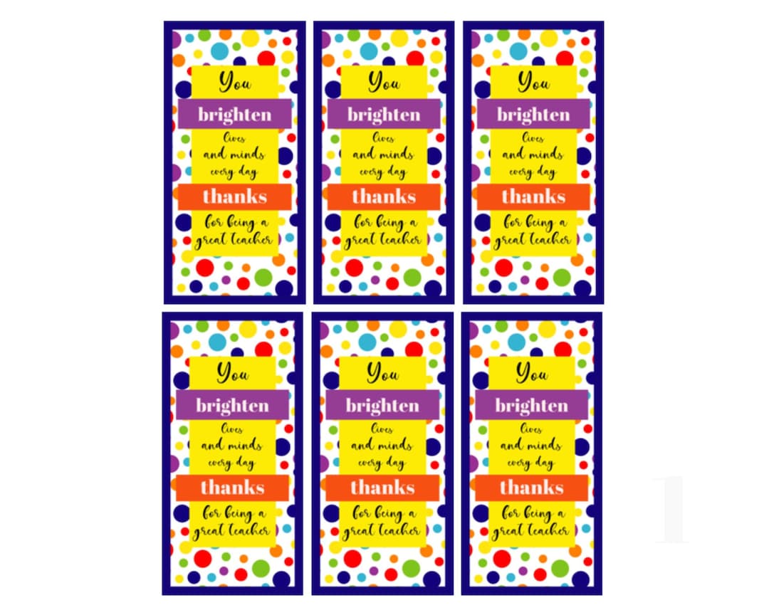 Editable Candy Appreciation Printables | Candy Tags | Thank You Candy ...