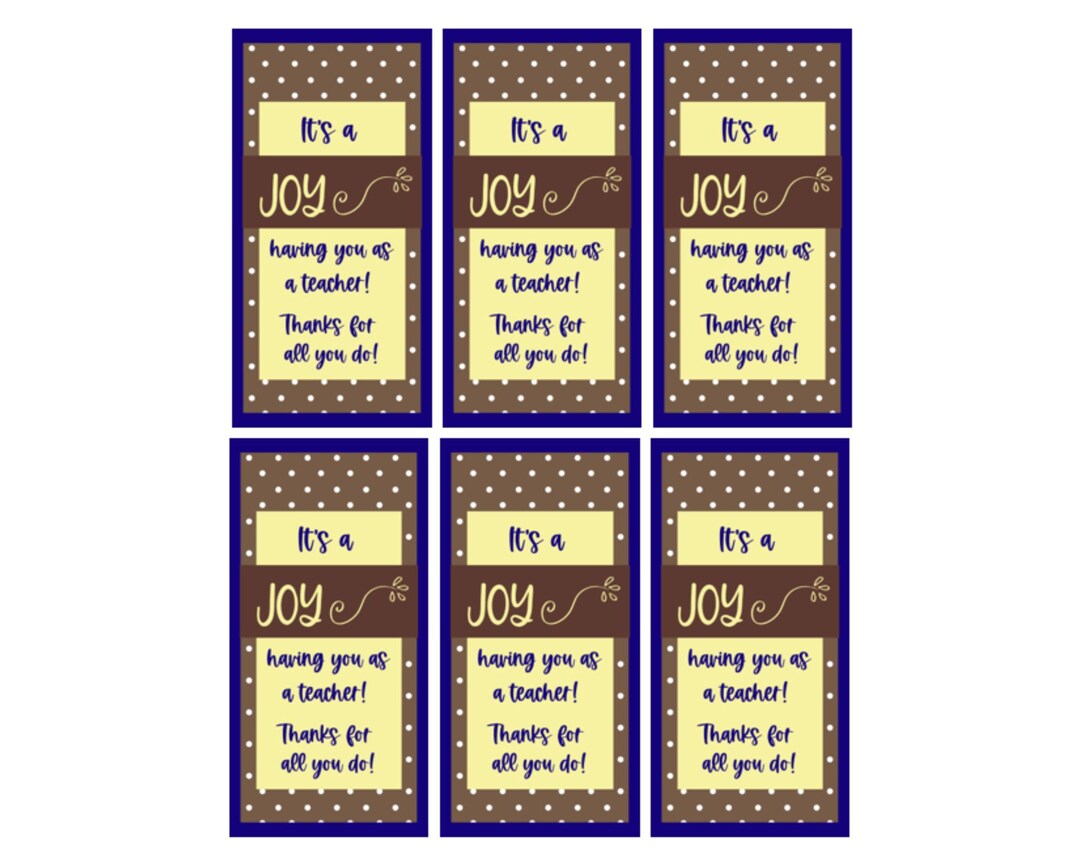 Candy Printable Tags Thank You Candy Tags Thank You Printable Appreciation Candy Tag Teacher