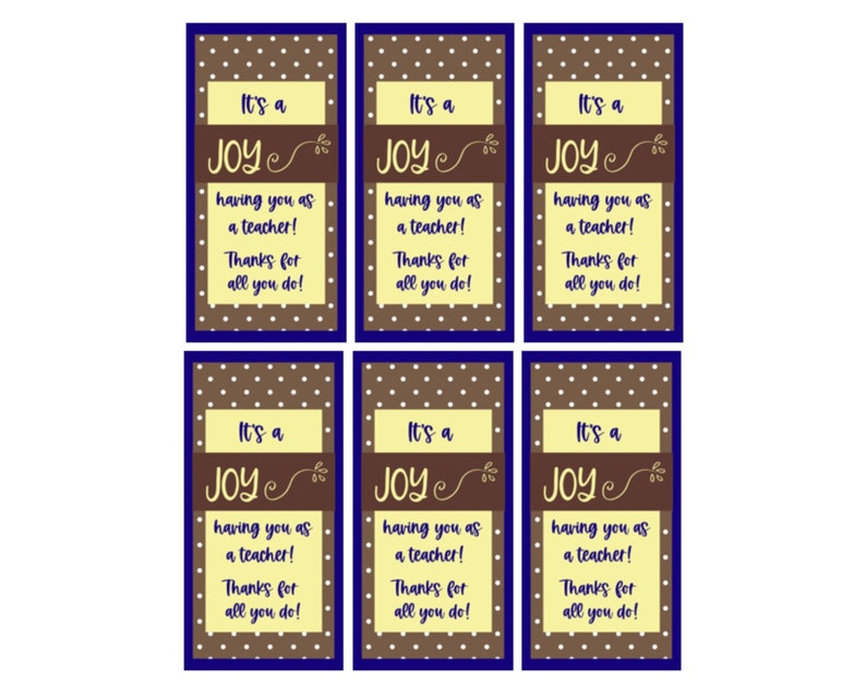 Candy Printable Tags Thank You Candy Tags Thank You Printable ...