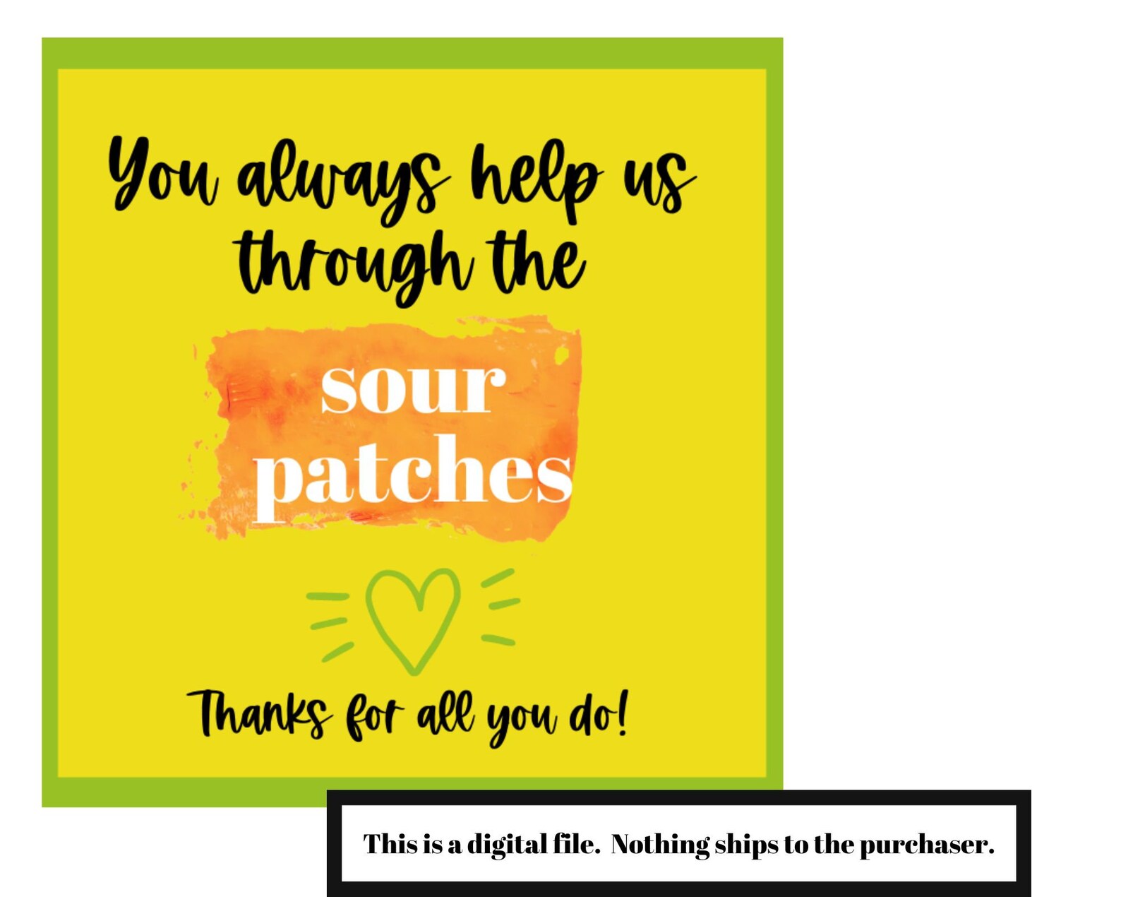 Candy Printable Tags Thank You Candy Tags Thank You Printable ...