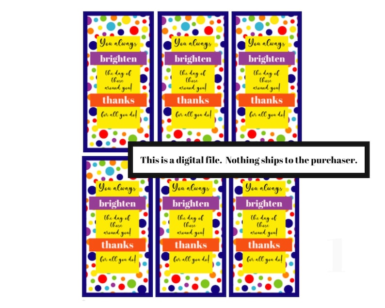 Editable Candy Printable Tags | Thank You Candy Tags | Thank You ...