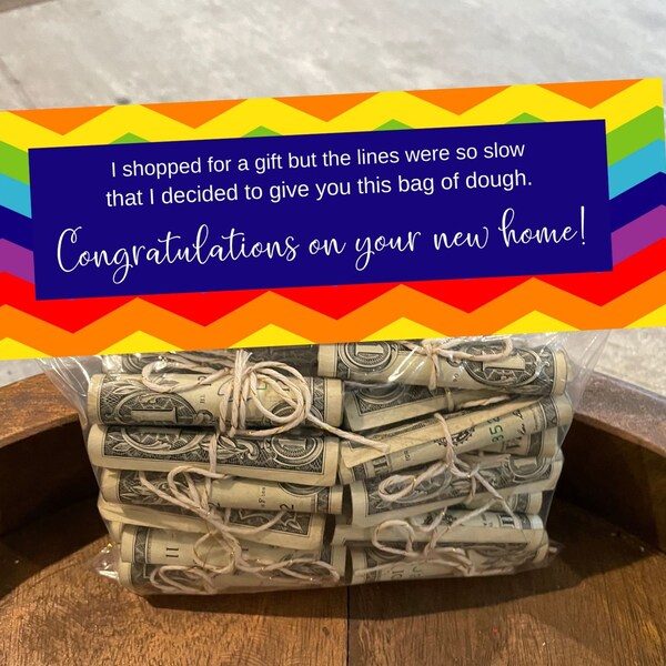 Birthday Money Gift Idea Printable Bag Toppers Birthday Gifts Bag ...