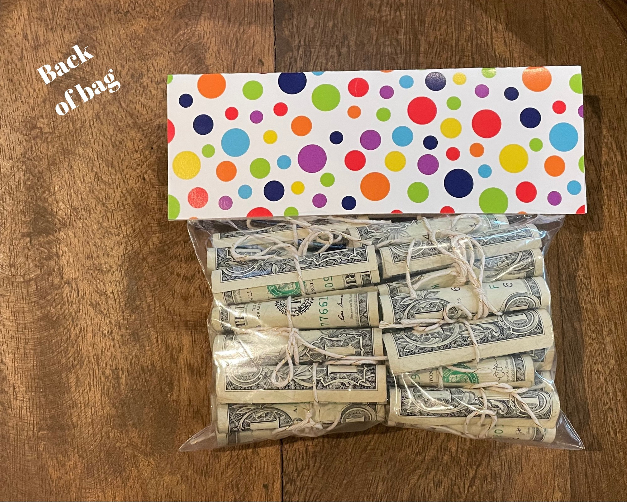 Birthday Money Gift Printable File Money Gift Ideas Bag Topper ...