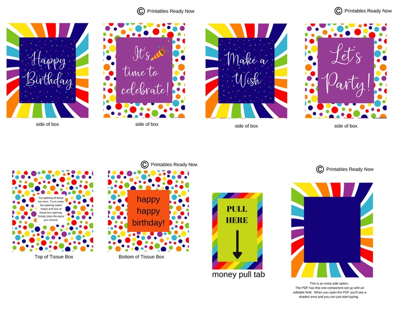 Birthday Money Roll Gift Printable | Money Gift Ideas | Birthday Gifts ...