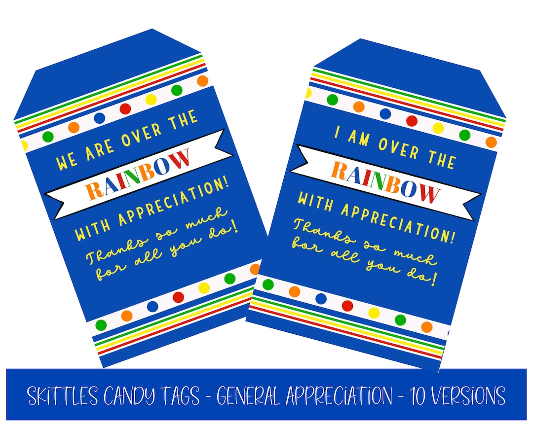 Candy Tag Printable| Appreciation Tag | Teacher Appreciation | Employee ...