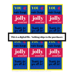 Candy Printable Tags | Thank You Candy Tags | Thank You Printable ...