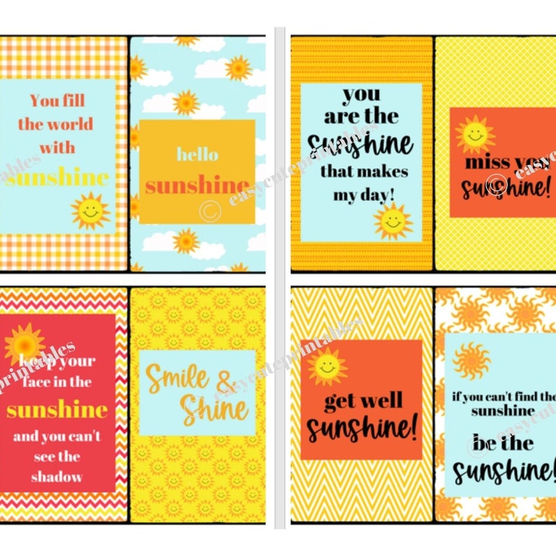 Sunshine Box Printable - Etsy