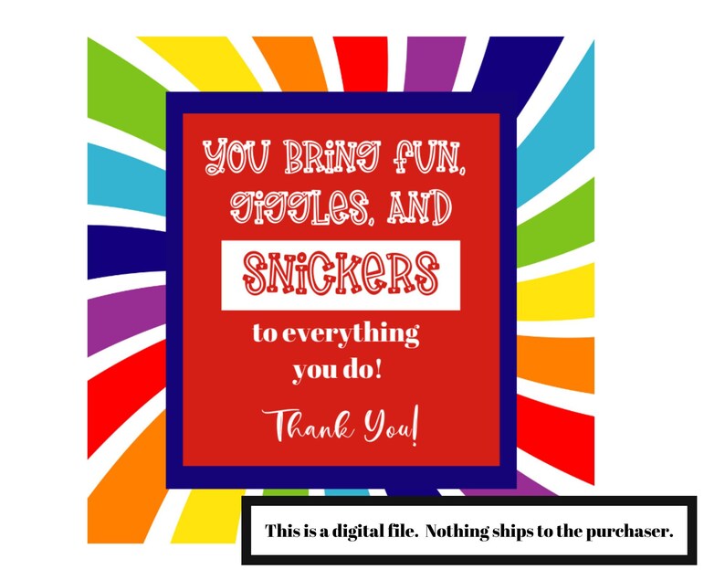 Candy Printable Tags Thank You Candy Tags Thank You Printable ...