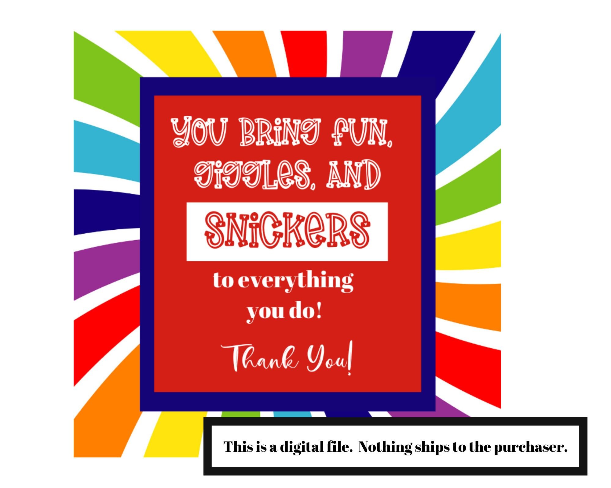 Candy Printable Tags Thank You Candy Tags Thank You Printable ...