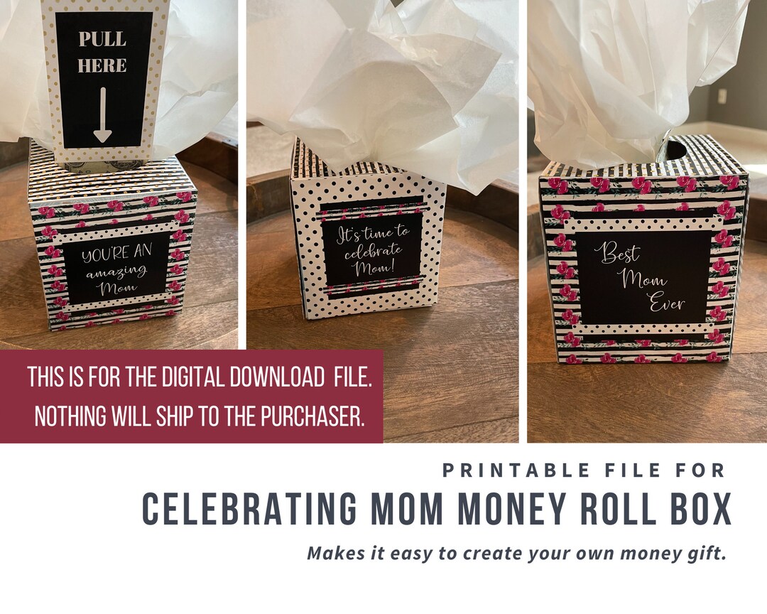 Mom Money Roll Gift Printable | Money Gift Ideas | Birthday Gifts ...