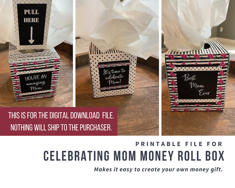 Mom Money Roll Gift Printable | Money Gift Ideas | Birthday Gifts ...