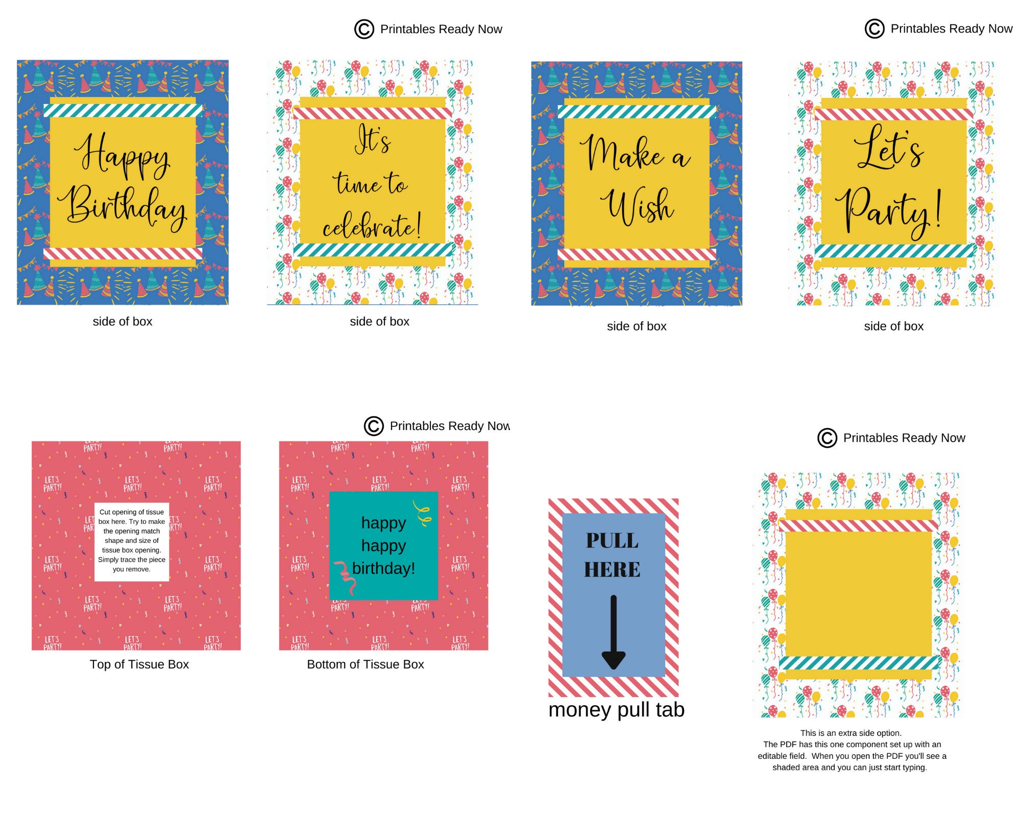 Birthday Money Roll Gift Printable Money Gift Ideas - Etsy UK