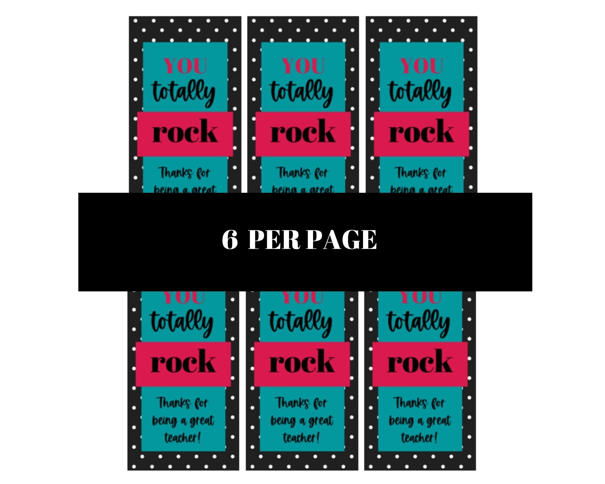 Candy Printable Tags | Thank You Candy Tags | Thank You Printable ...