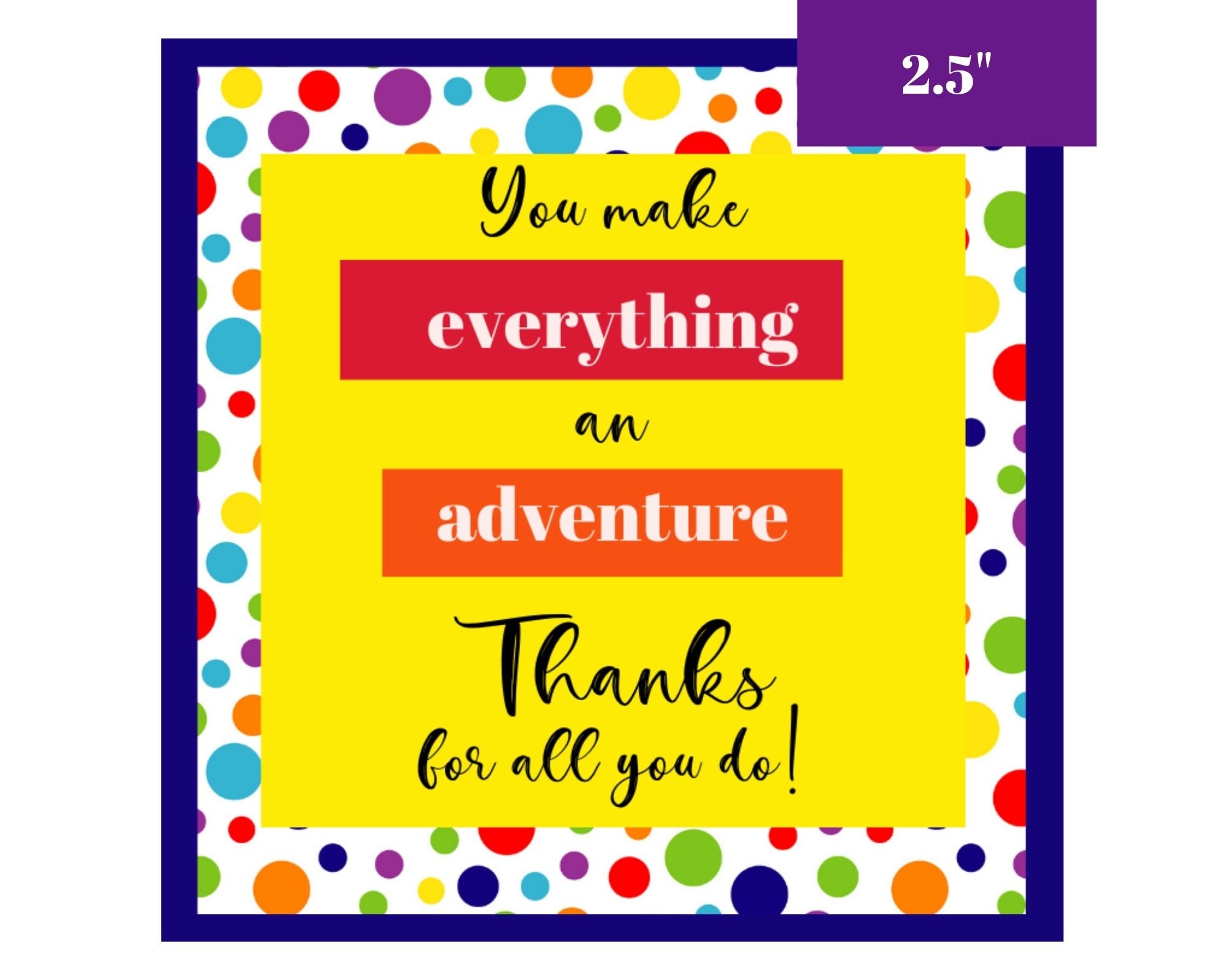 Printable Candy Tags Thank You Candy Tags Thank You Printable ...