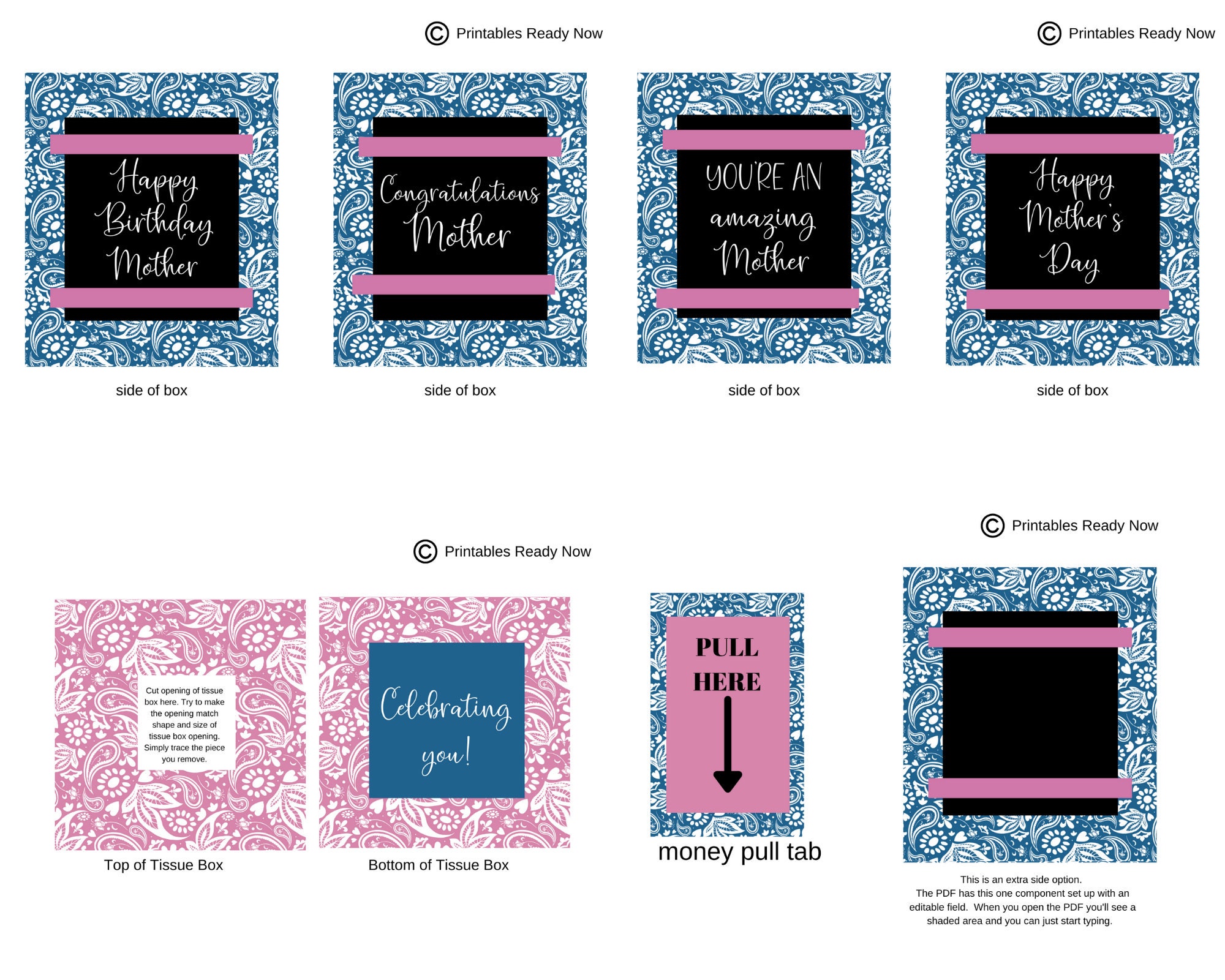 Mom Money Roll Gift Printable Money Gift Ideas Birthday Gifts Mother's ...