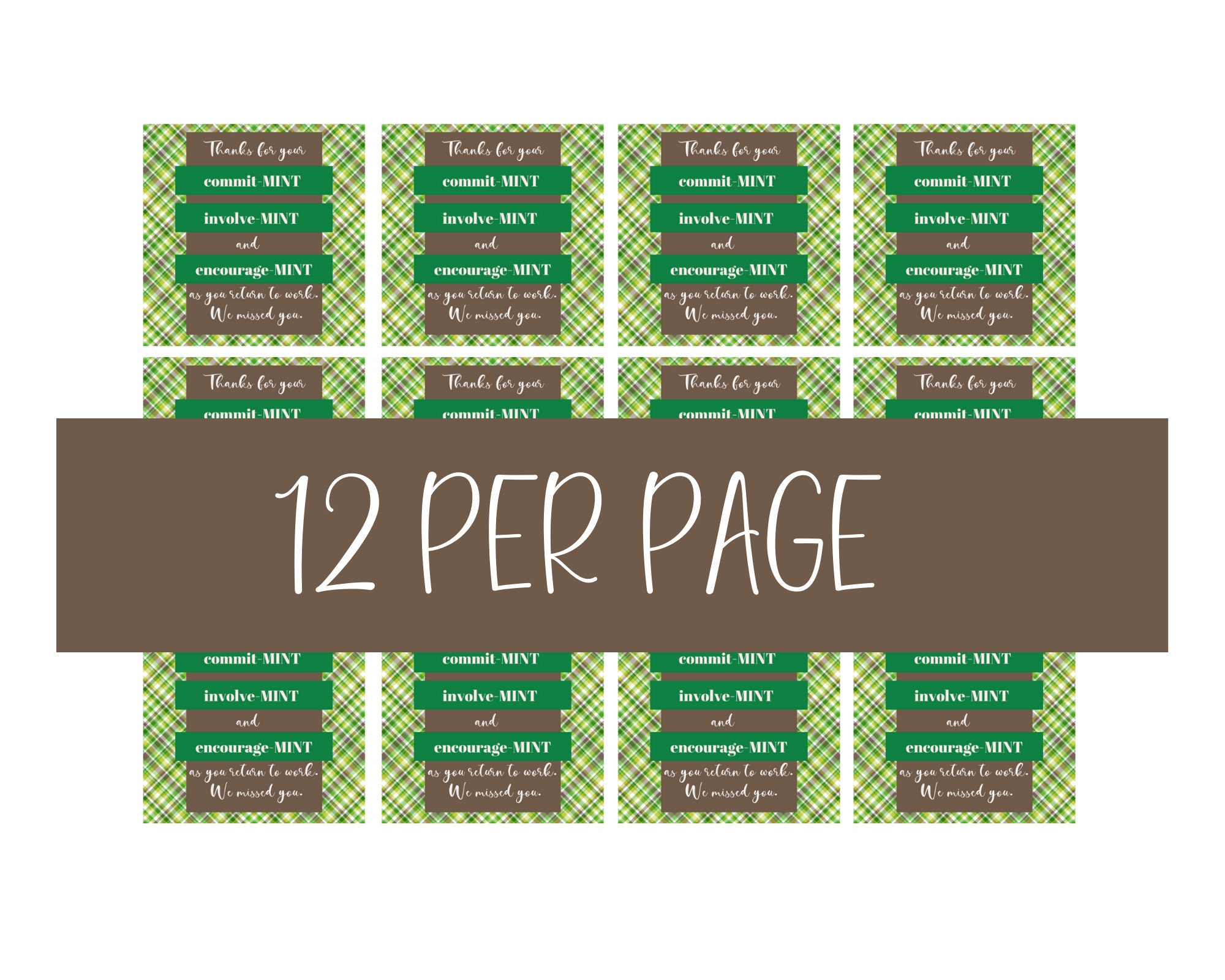 Return to Work Gift Junior Mints Candy Printable Tag Work - Etsy