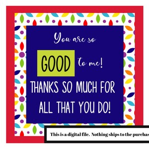 Candy Printable Tags Thank You Candy Tags Thank You - Etsy