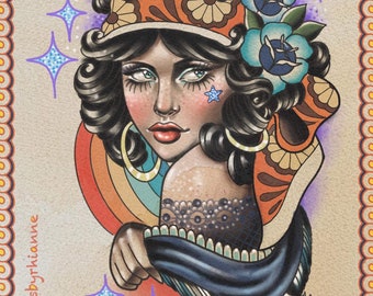 Gypsy Tattoo - Etsy UK