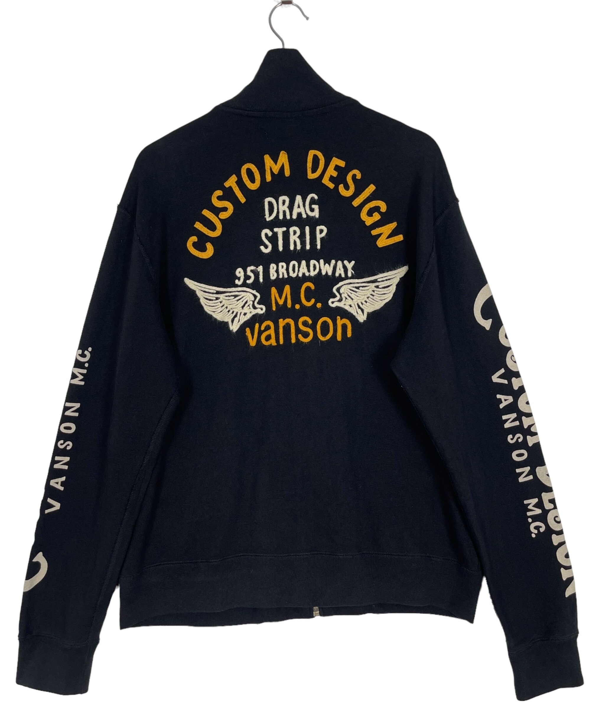 Vanson Leather Embroidered MC Drag Racing Jacket - Etsy