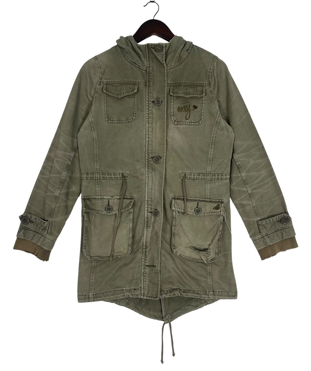 Vintage Distressed Roxy Surfer Parka Jacket - Etsy