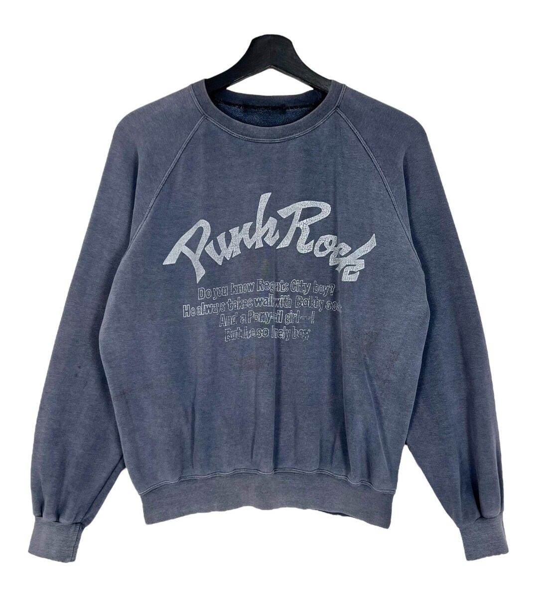 80s Vintage Distressed Punk Rock Sweatshirt - Etsy