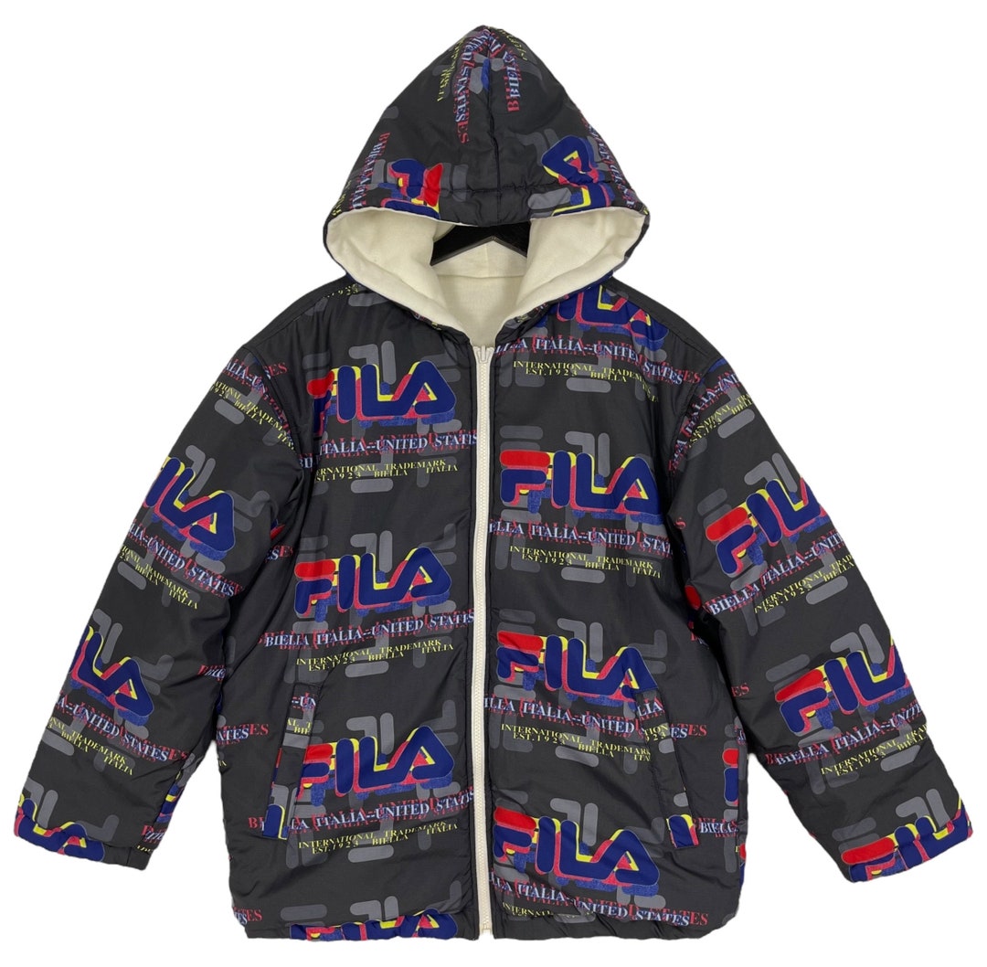 Vintage Fila Reversible Puffer Jacket - Etsy