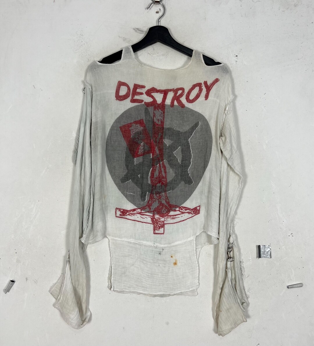 Vintage Distressed Japanese Seditionaries Punk Muslin Shirt - Etsy