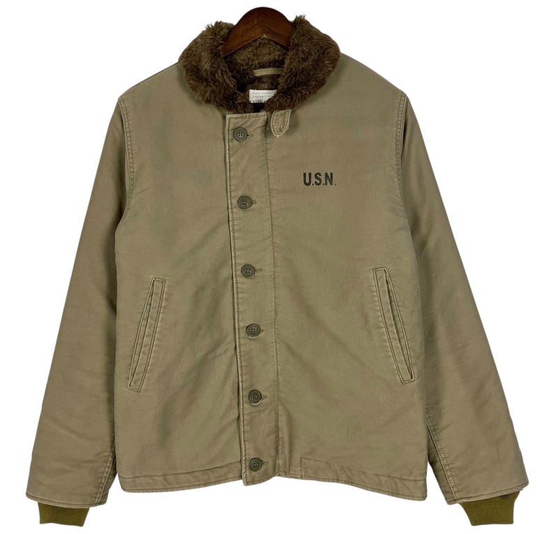 Vintage US Navy Deck Jacket: 1940s USN Repro - Medium Sherpa Jacket - Etsy