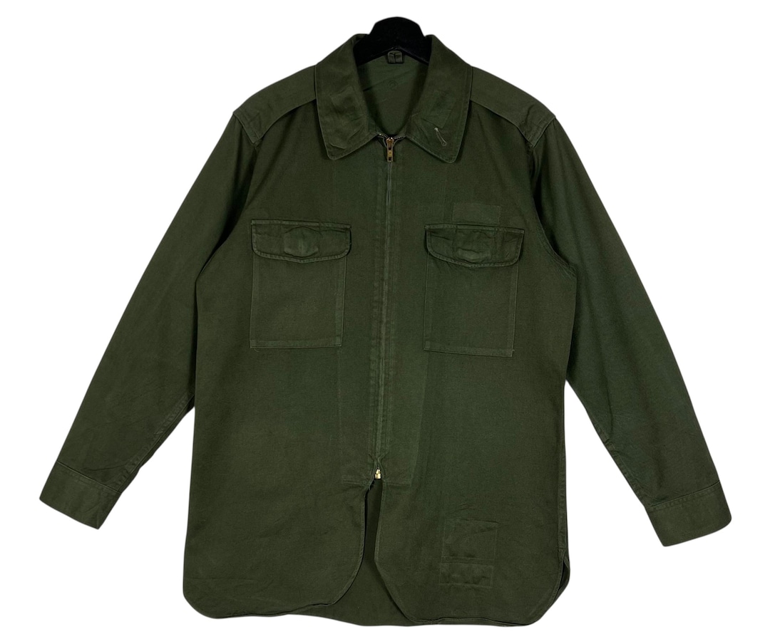 Vintage Japanese Military Green Jacket - Etsy