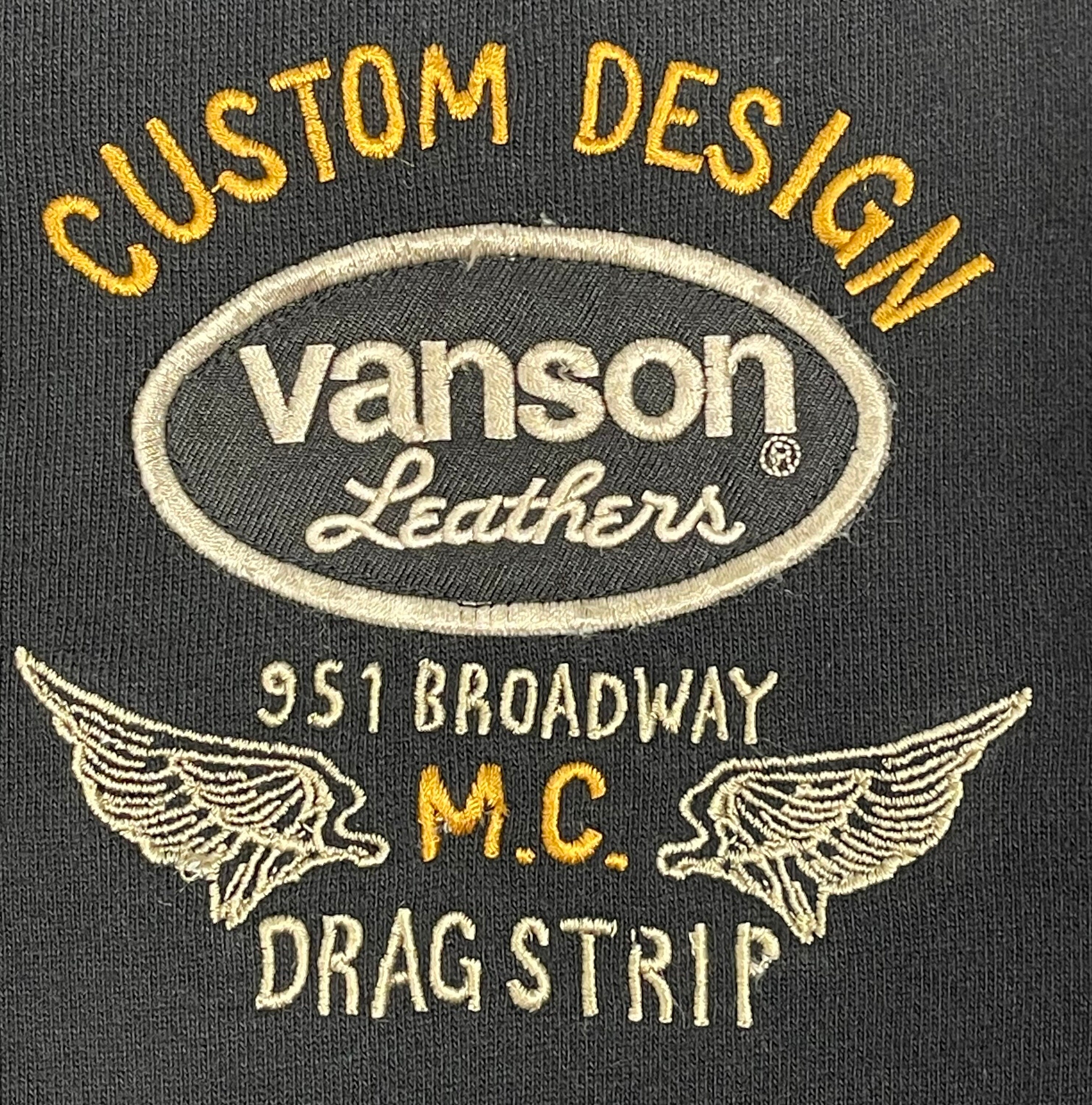 Vanson Leather Embroidered MC Drag Racing Jacket - Etsy