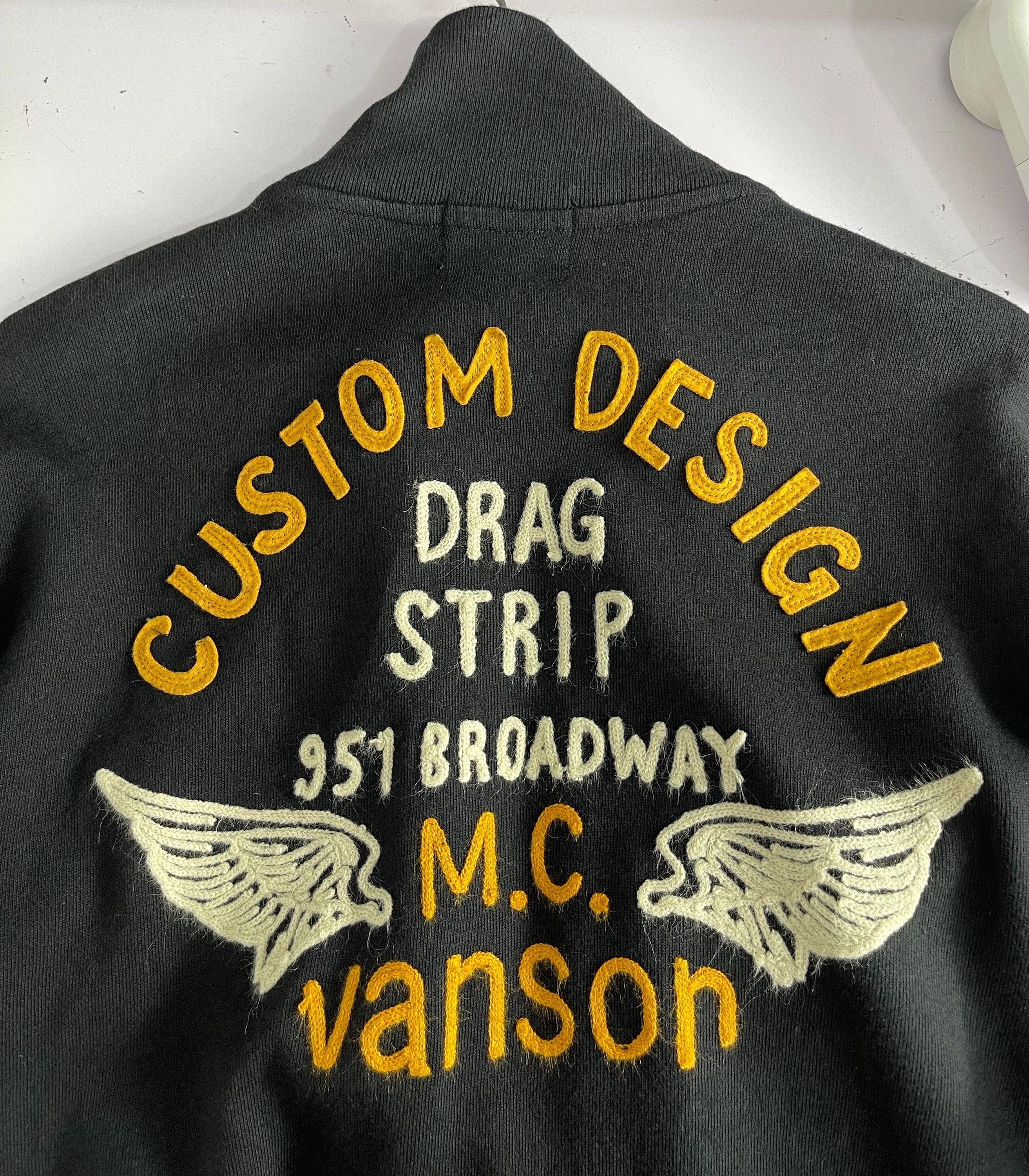 Vanson Leather Embroidered MC Drag Racing Jacket - Etsy