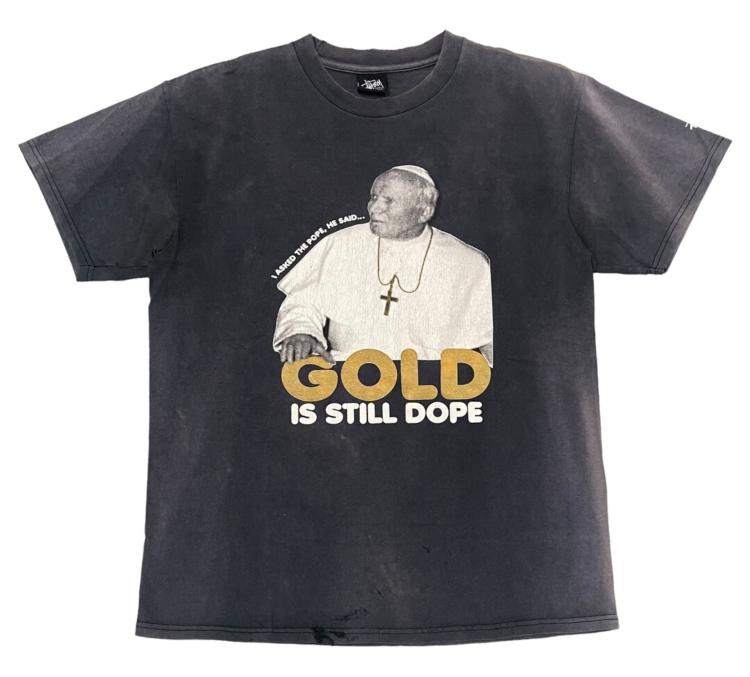 SS05 Vintage Distressed Stussy the Pope Tee - Etsy