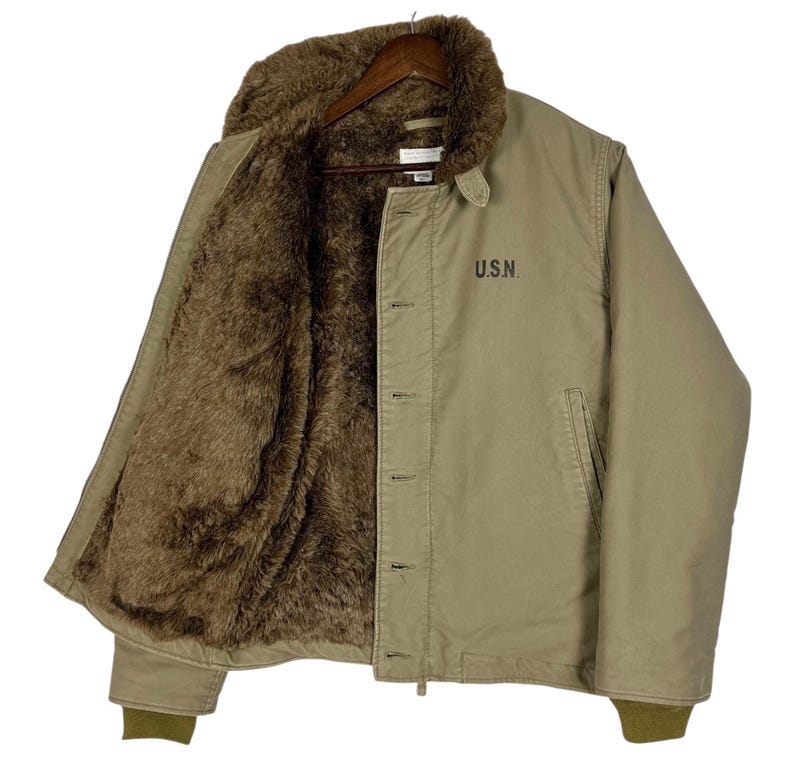 Vintage US Navy Deck Jacket: 1940s USN Repro - Medium Sherpa Jacket - Etsy