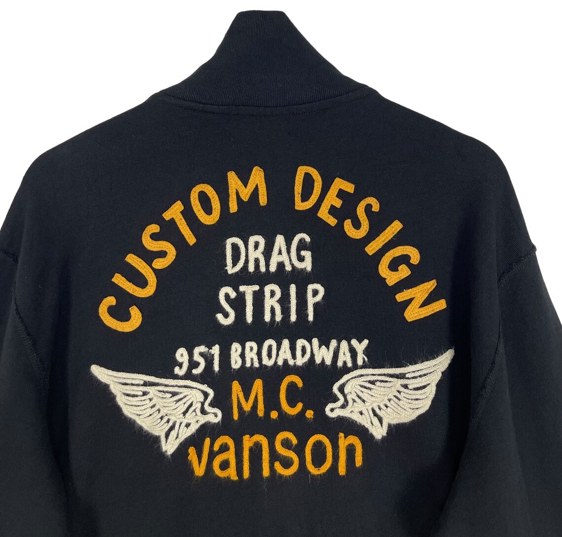 Vintage Vanson Leather Embroidered MC Drag Racing Jacket - Etsy