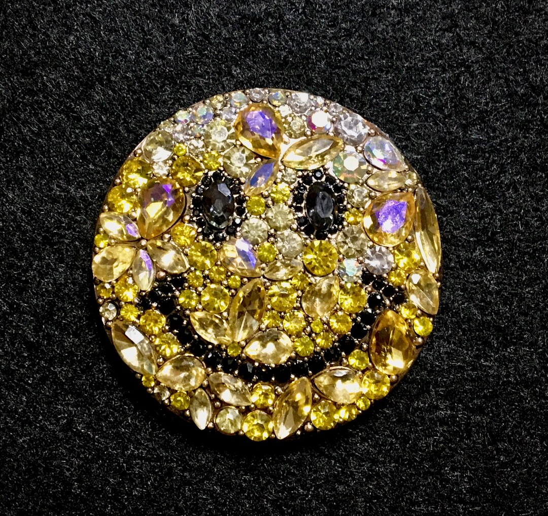 Happy Face Pocket Marker - Jeweled, Pool Player Gifts, Billiards, Pool ...