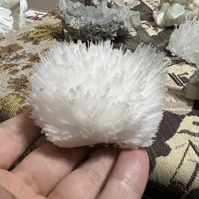 Scolecite Crystal Cluster 75x65 Mm 155 G India - Etsy