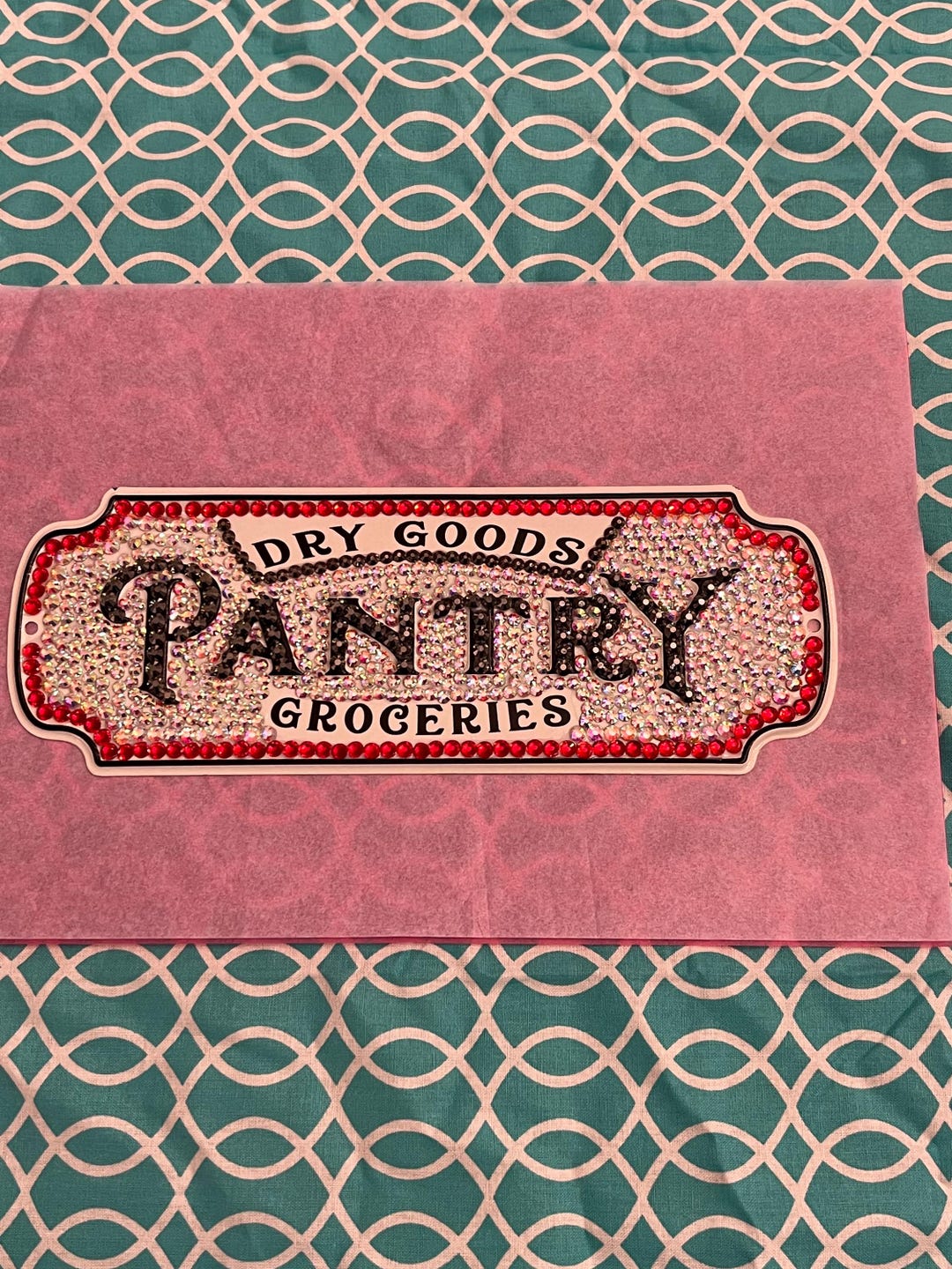 Bling Bedazzled Pantry Sign - Etsy
