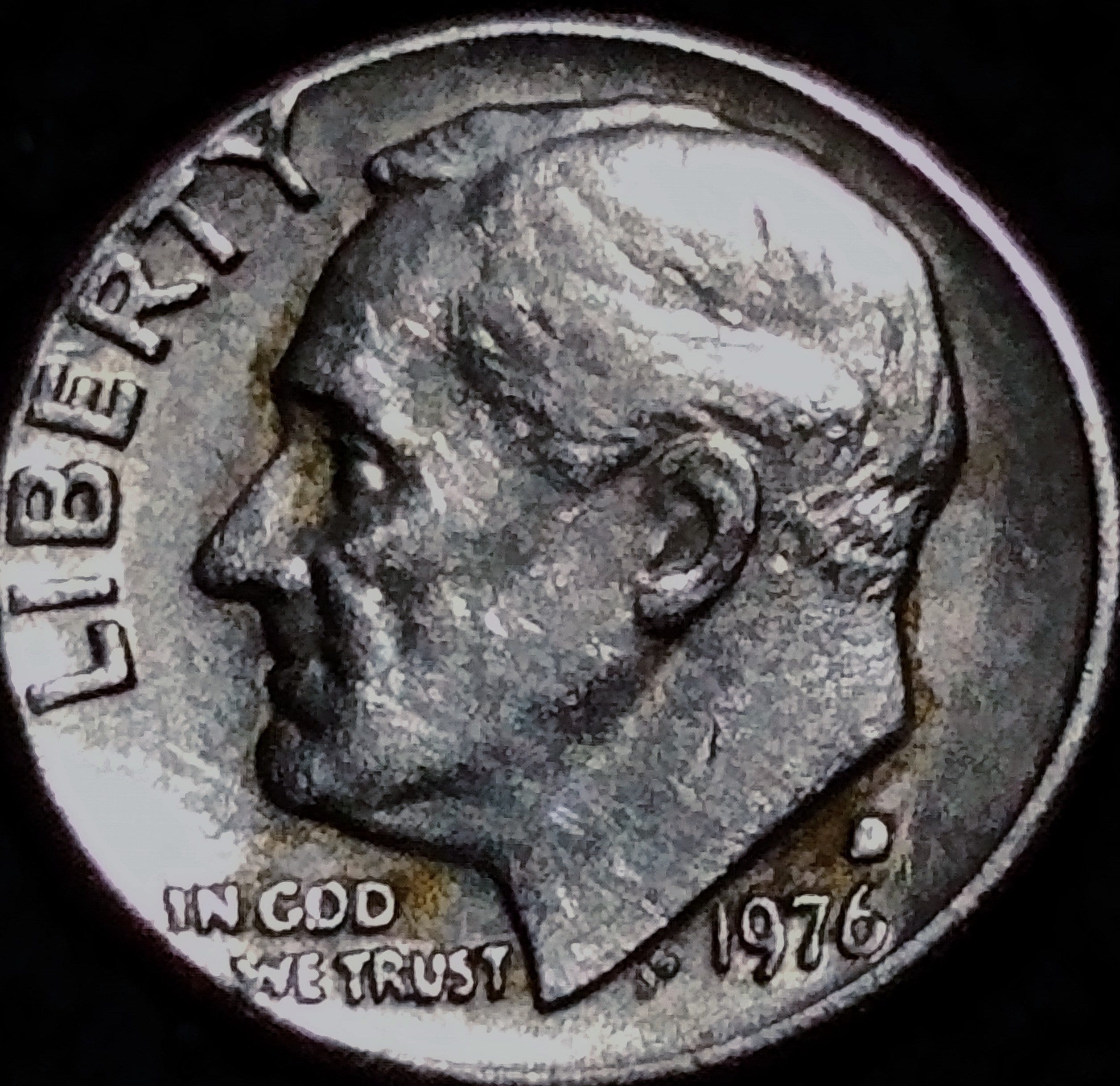 1976 P D Roosevelt Dime Error DDO; off Center; Filled MM; - Etsy