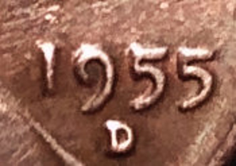 1955 D Wheat Penny Double Die Error Coin - Etsy